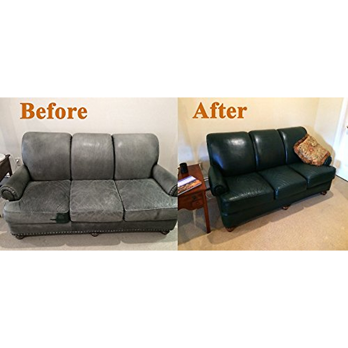 Blend It On Leather Max Large Project 8 Ounce Jar Refinish for Your Furniture, Jacket, Sofa or Car Seat, (Dark Brown) Super Easy Instructions, Restore Any Material, Bonded, Pleather, Genuine