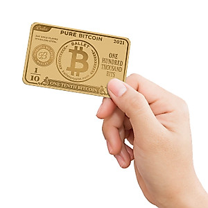 Ballet Pure Bitcoin (0.1 BTC) Wallet, Gold Edition - Physical Cryptocurrency Wallet, The Easiest Crypto Cold Storage Wallet (Single)