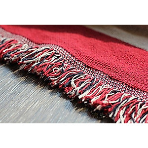 UNIGARDEN American Flag Throw Blankets Double Sided Cotton Woven Couch Throws Us Flag Tapestry red, 51"X71"inch