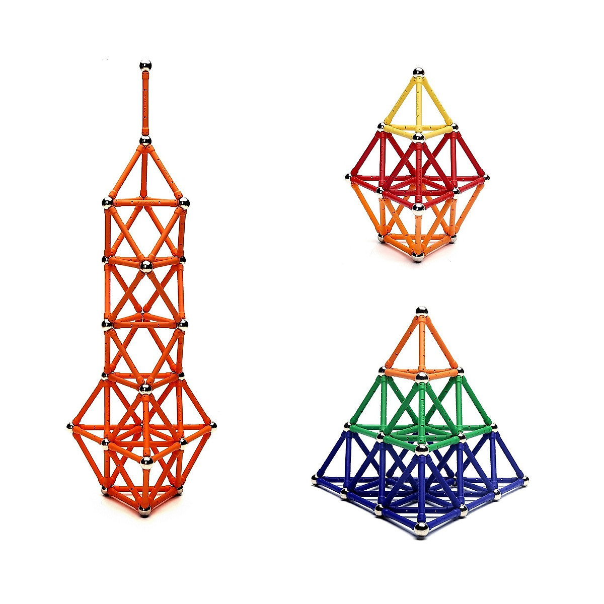 WITKA 200 Pieces Magnetic Building Sticks Block Toys, Children Intelligence Learning STEM Toys and Brain Training Set for Kids and Adults