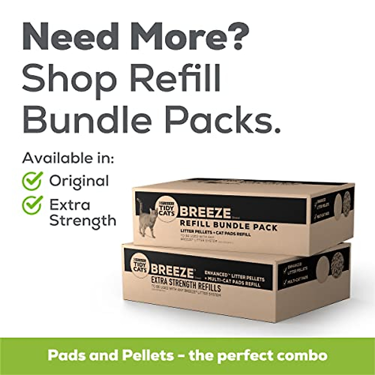 Purina Tidy Cats Breeze Litter System Cat Pad Refills 10ct. Pack Tidy Cats Cat Litter Pads - 10 ct. Pouch