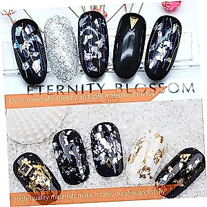 FOMIYES 3pcs Nail Foil Crafts Foil Flakes Makeup Glitters Nails Stud Foil Resin Pigment Flash Suit Kit De Manicura Nail Art Supplies Nail Art Tinfoil Manicure Ornament Gold Leaf Tin Foil