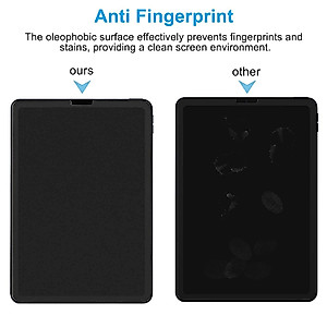 Ambison [2Pack Matte Glass Screen Protector Compatible with iPad Pro 11 2022, Writing Smooth/Anti Glare, Reduce Nib Wear, Fingerprint Free for iPad Pro 11 /iPad Air 5/iPad Air 4th Generation