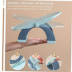 Zerodeko 3pcs Shoe Rack Sneaker Holder Adjustable Shoe Rack Adjustable Shelf Brackets Shoe Stacker Storage Shoe Rack for Closet Shoe Holder Slot Shoe Slots Shelf Space Saving Shoe Rack Pp