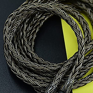 Compatible 4.4 mm Balance d Ear Balancing Sound 6.35 6.5 TRS Jack Male for Double 2.5mm,16 cores, HiFi cabl Cable for hd 700 sennheiser hd700 with Upgrade Headphone Amplifier (1.5m(4.92ft), Grey)