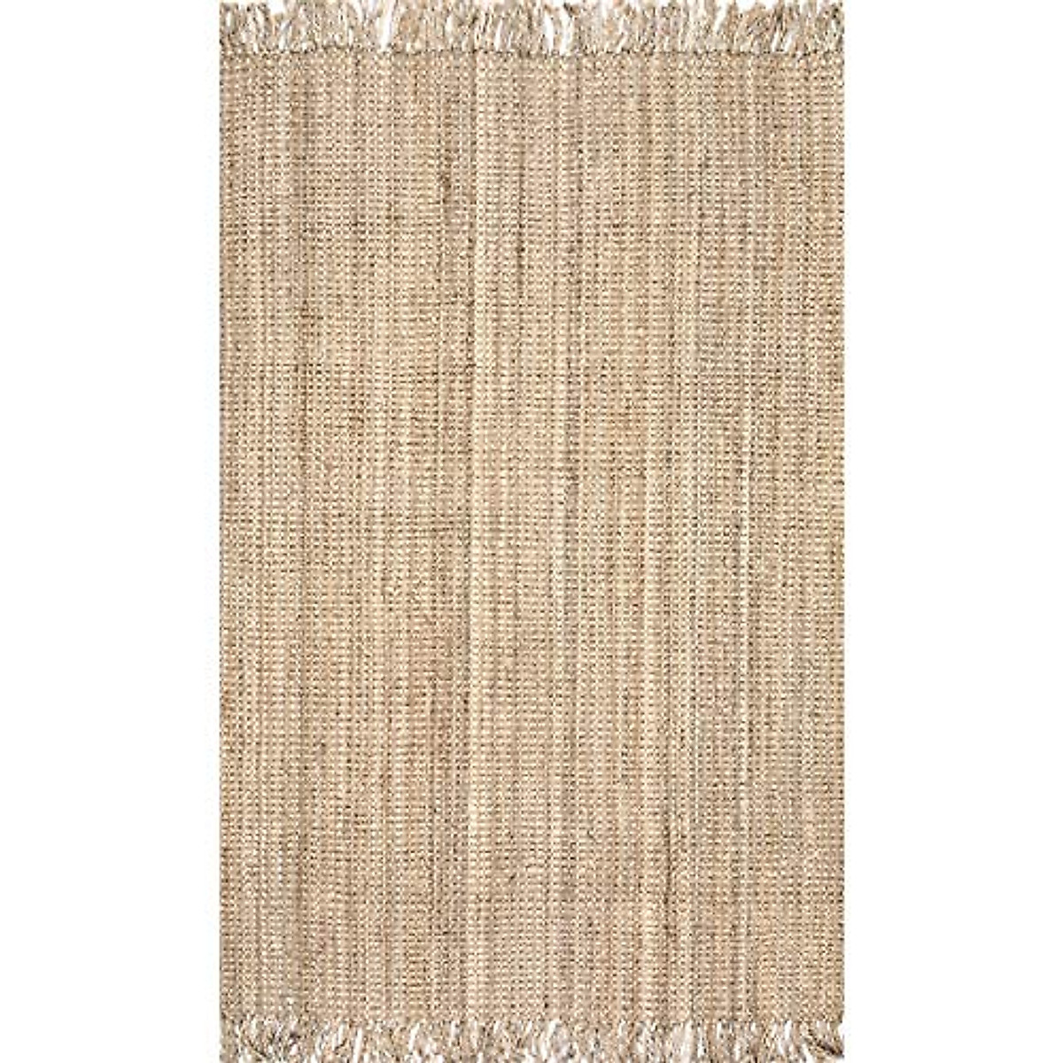 nuLOOM Daniela Farmhouse Chunky Jute Area Rug, 5' x 7' 6", Natural