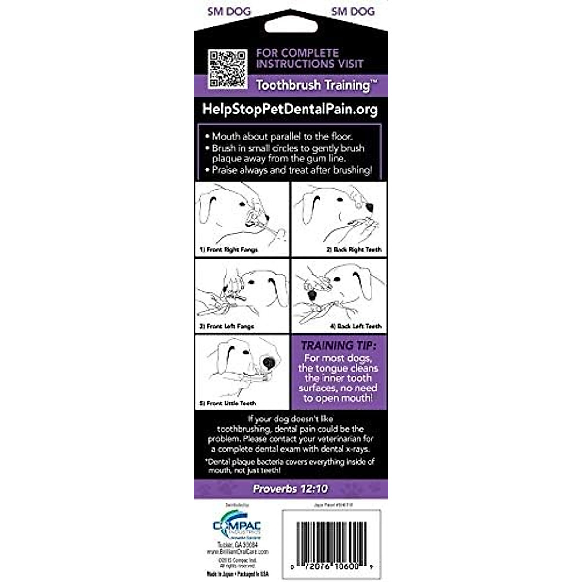 Brush My Teeth Small Dog Toothbrush, Rounded Brush Head -Soft Flexible Bristles, Safe and Gentle Brushing for Small Dogs, Small Breeds and Puppy, Daily Brushing Adds Years of Healthy Life, Multicolor