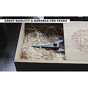 Bonsai Pruning Scissors for indoor outdoor gardening, Higurashi Bonsai Shears in a bamboo gift box, Versatile tool for use around the kitchen, house and garden