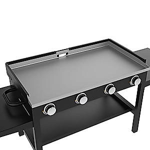 Wind Guard for 36" Blackstone Griddle and Other Griddle, 5015 Wind Screen, Black Metal Paint