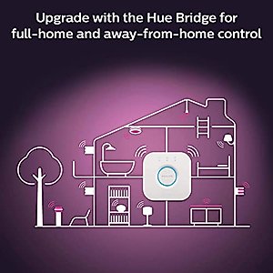 Philips Hue White and Color Ambiance 2-Pack A19 LED Smart Bulb, Bluetooth & Zigbee Compatible (Hue Hub Optional), Works with Alexa & Google Assistant, 2 Bulbs