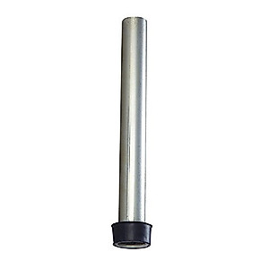 KegWorks Metal Bar Sink Plug Overflow Pipe: 7 1/2" Inches High - For 1 3/4 Inch Drains
