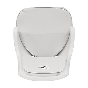 Wise 8WD015-3-710 Standard Compact Pilot Chair with Cushions and Mounting Plate, White