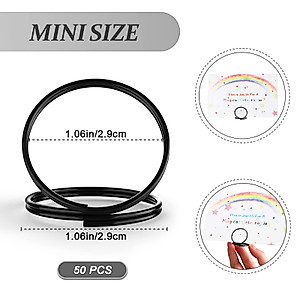 Zhengmy 50 Pcs Table Number Holders Place Card Holder Small Size Table Card Holders Photo Holder for Table Centerpieces Table Number Stands for Wedding Party Graduation(Black)