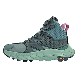 HOKA ONE ONE Anacapa Mid GTX Womens Shoes Size 8, Color: Trellis/Mist Green