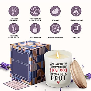 Gifts for Her, Girlfriend, Wife - Anniversary Birthday Gifts for Wife, Wife Birthday Gift Idea - Girlfriend Gifts, Wife Gifts - Romantic Gifts for Her - Funny I Love You Gifts for Her - Scented Candle