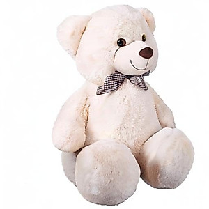 SNOWOLF 1.2M Giant Teddy Bear Plush Toy 4ft Big Cuddly Stuffed Animals Doll Gift for Valentines Kids Girlfriend (Ice Cream, 47 in/120cm)