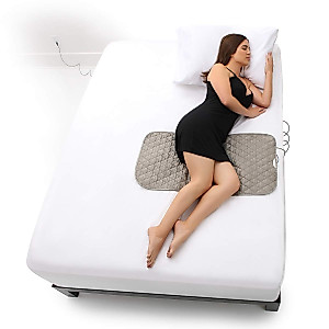 Amradield RF EMI Reducing Earthing Grounded Silver Blankets & Throws Plush Pad Sheet Mats for Bed Sofa or Seat 20x27inch