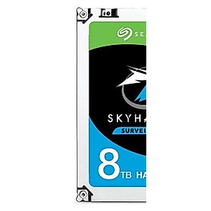 Seagate - ST8000VE000 Skyhawk AI ST8000VE000 8 TB Hard Drive - 3.5 Internal - SATA (SATA/600) - Network Video Recorder, Video Surveillance System Device Supported - 7200rpm - 256 MB Buffer -