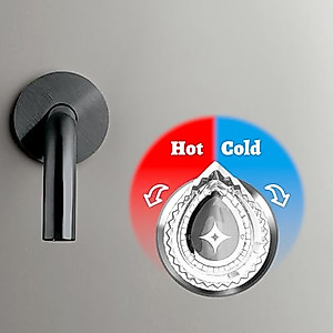 Shower Handle Knob Replacement Compatible with Moen 100710 Posi-Temp Valve, Bathtub Faucet Chrome Knob Kit, Tub Faucet Parts, White, 1 Pack