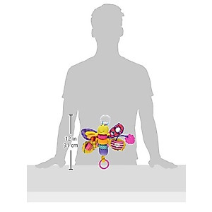 Lamaze Clip On Car Seat and Stroller Toy - Fifi the Firefly - Crinkle Car Seat Toys and Stroller Toys - Sensory Toys for Babies - Travel Toys for Car - Infant Toys Ages 0 Months and Up