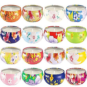 CIPHANDS Scented Candles Gifts Set 16 Pack Soy Wax Travel Tin Jar for Home 2.5 OZ Aromatherapy Gift Mom Christmas, Birthday, Thanksgiving, Mother's Day