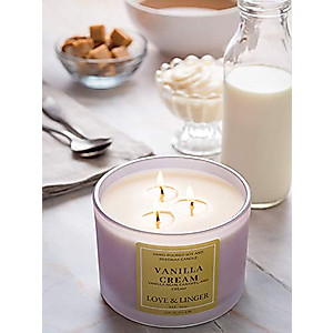 Vanilla Bean Candle | Vanilla Scented Candle | Luxury Soy & Beeswax Candles for Home | 16 oz. Large Jar Candle | Holiday Candles | Warm Vanilla Candle