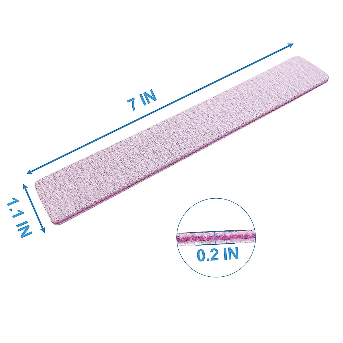 80/80 Grit Nail Files (25 Pcs), Coarse Emery Boards for Acrylic Nails and Gel Nails, Nail File Double Sided 80 Grits Emory Professional Nail Filers Pack