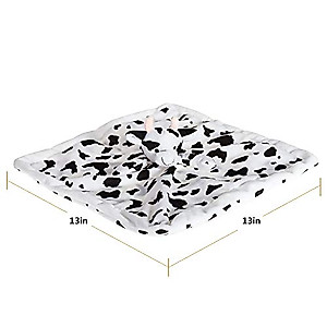 Apricot Lamb Stuffed Animals Cow Security Blanket Infant Nursery Character Blanket Luxury Snuggler Plush Baby Lovey(Cow, 13 Inches)