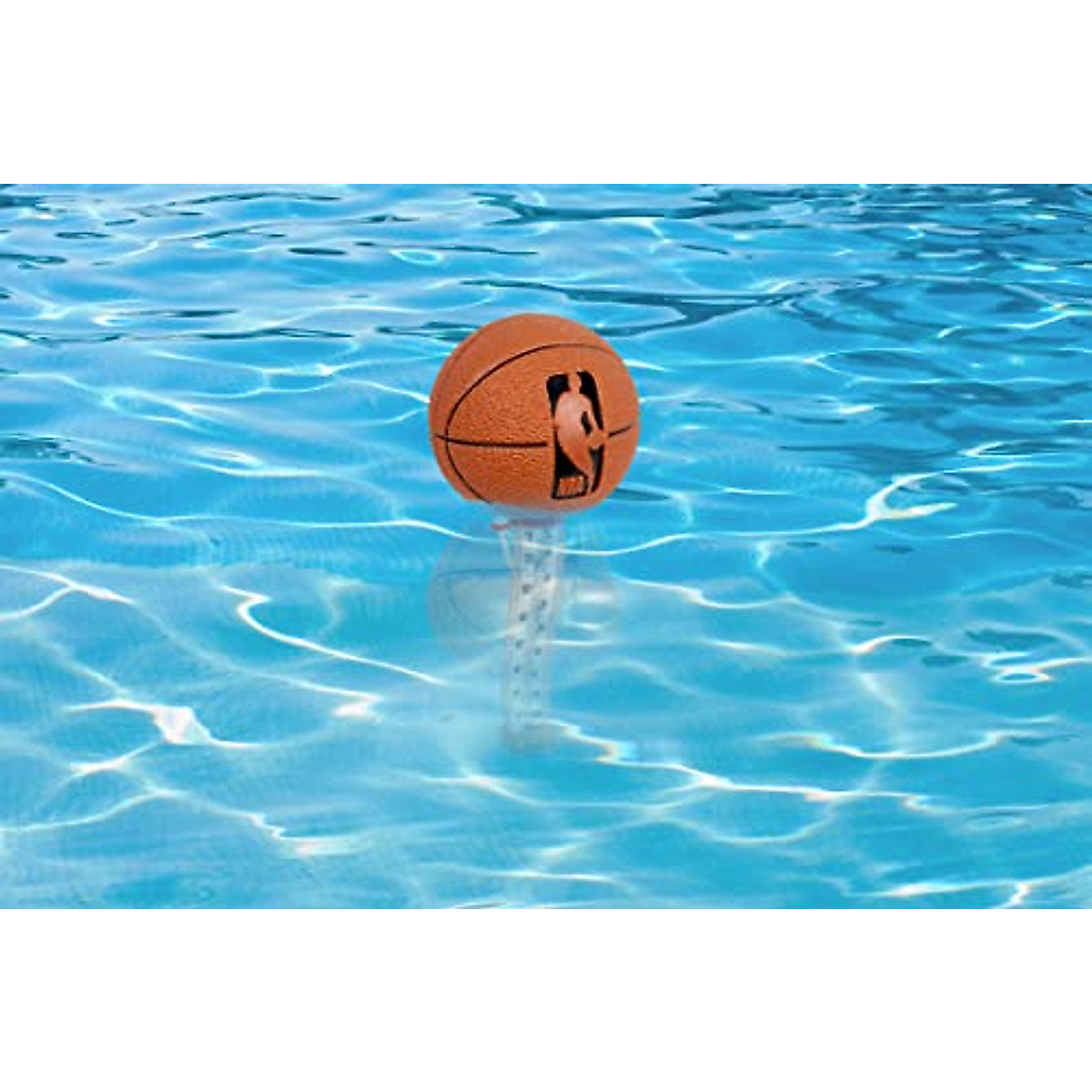 Poolmaster 25306 Floating Basketball Swimming Pool and Spa Thermometer Featuring Classic NBA Logo, Brown