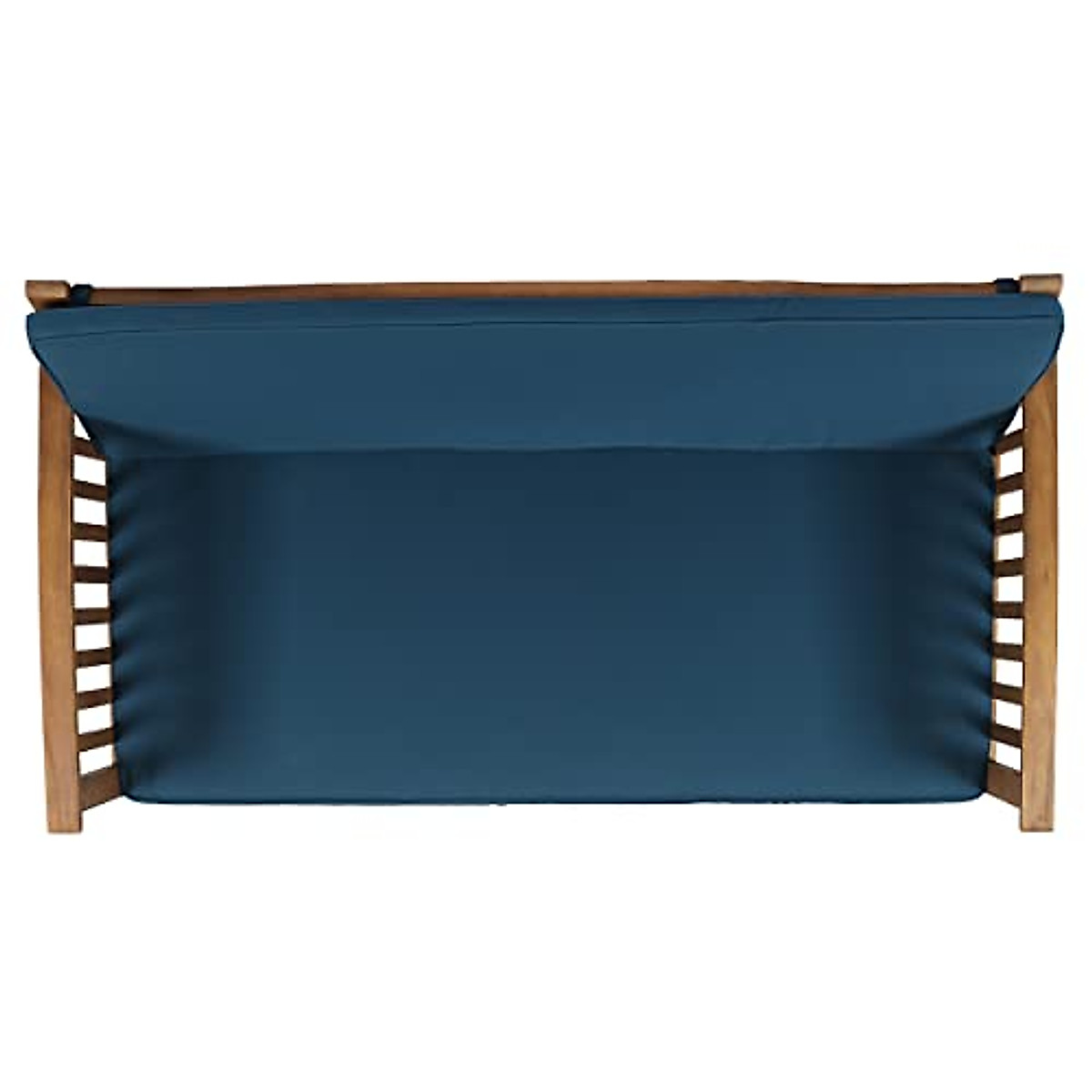 Christopher Knight Home Grace Outdoor Acacia Wood Loveseat, Brown Patina an Dark Teal