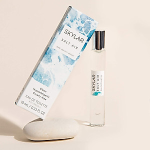 Salt Air Perfume By Skylar - Travel-Sized Rollerball - Paraben-Free, Phthalate-Free, Vegan, and Cruelty-Free Fragrance - Salty and Breezy - With Notes of Sea Salt and Driftwood (10mL / 0.33 fl oz)