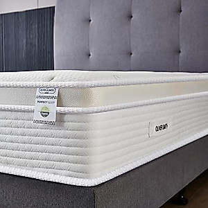 Twin Size Mattress - 12 Inch Cool Memory Foam & Spring Hybrid Mattress with Breathable Cover - Comfort Plush Euro Pillow Top - Rolled in a Box - Oliver & Smith
