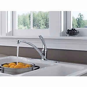 Delta Faucet Foundations Single-Handle Kitchen Sink Faucet, Chrome B1310LF