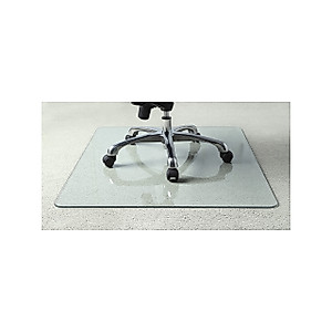 Lorell Tempered Glass Multi-Surface Chair Mat, 36"