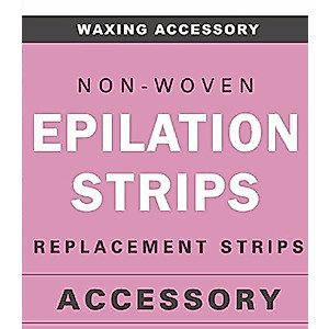 Parissa Epilation (Waxing) Non-Woven Cloth Strips, Replacement Strips for use with Hair Removal Liquid Wax, 100 x Large Size Strips 9'' x 3''
