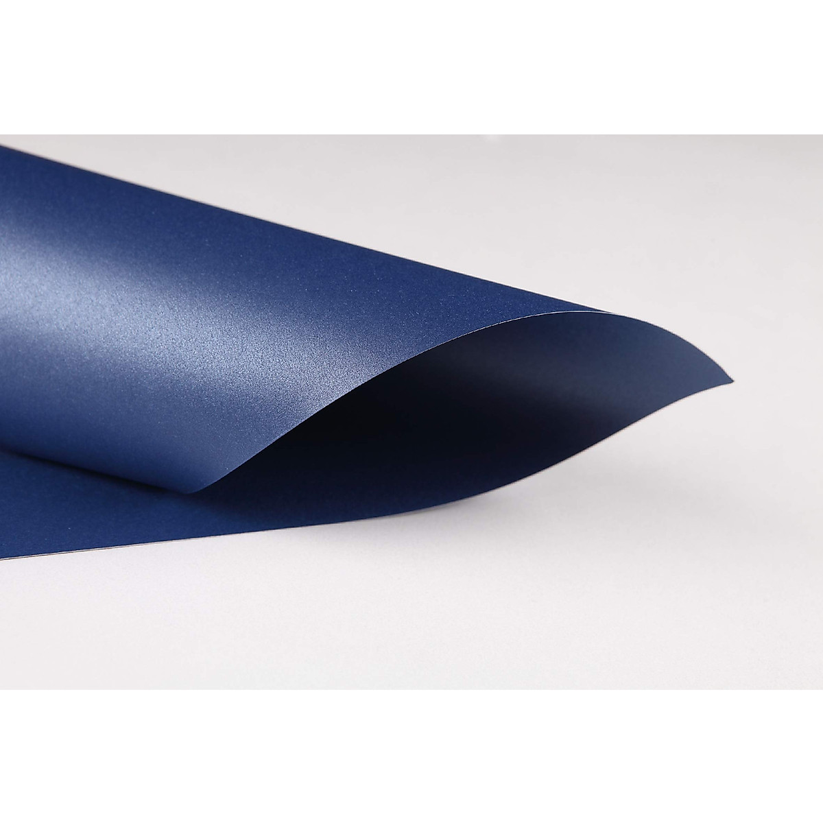 Navy Blue Shimmer Paper - 100-Pack Metallic Paper, 80 lb Text, Double Sided, Printer Friendly - Perfect for Weddings, Birthdays, Craft Use, Letter Size Sheets, 8.5 x 11 Inches