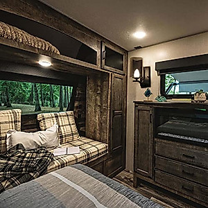 Dream lighting 12volt DC RV Interior LED Wall Lamp with Tinted Glass Sconce, RV Dinette Light Fixture for Kitchen, Hallway, Porch, Decorative Lights– Soft White 3500K, with Switch