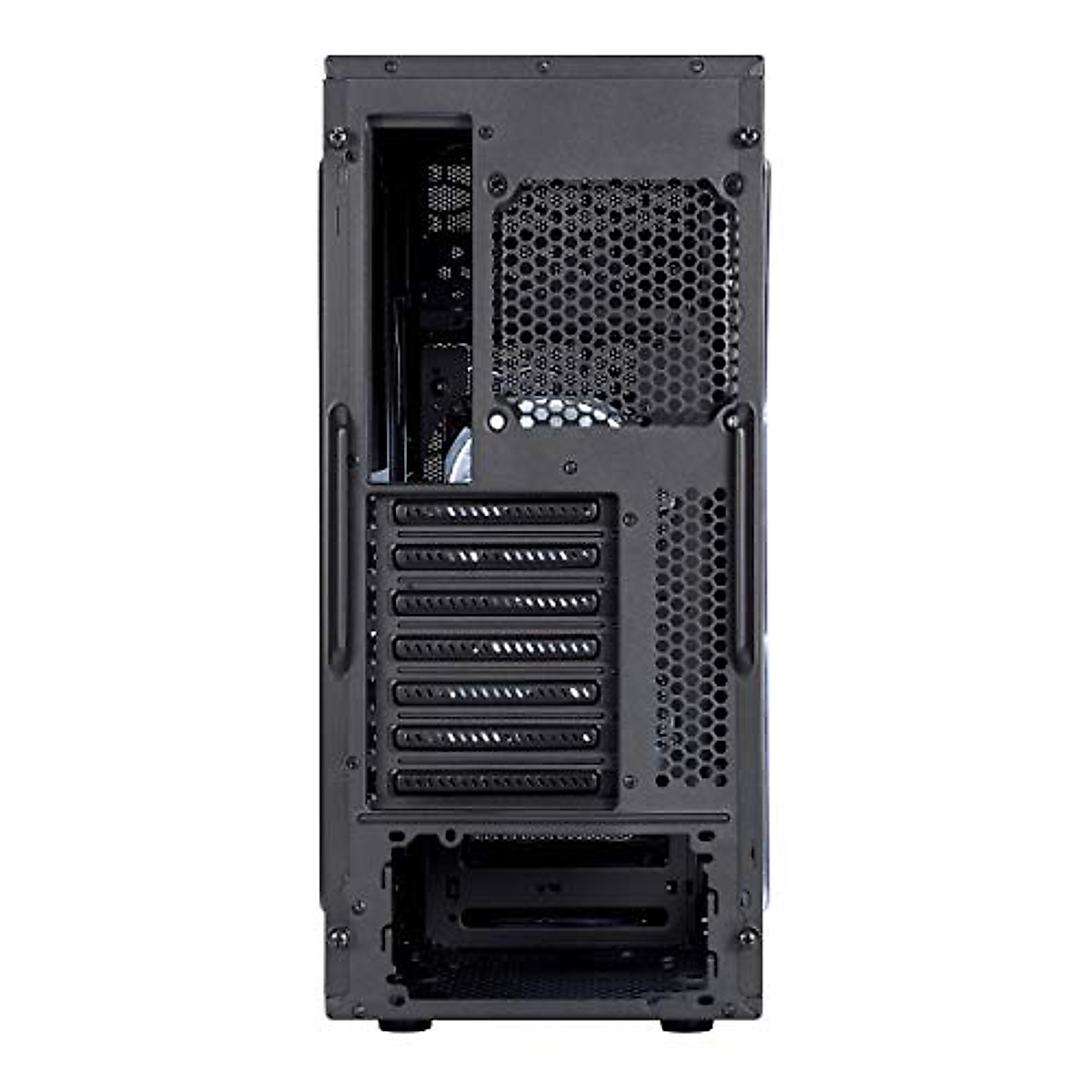 Fractal Design Focus G - Mid Tower Computer Case - ATX - High Airflow - 2X Fractal Design Silent LL Series 120mm White LED Fans Included - USB 3.0 - Window Side Panel - Black