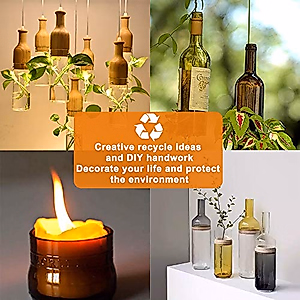 Glass Bottle Cutter, Upgrade Bottle Cutter & Glass Cutter Kit for Bottles, Wine Glass Bottle Cutter Tool to Cut Bottles Wine Beer Liquor Whiskey Champagne