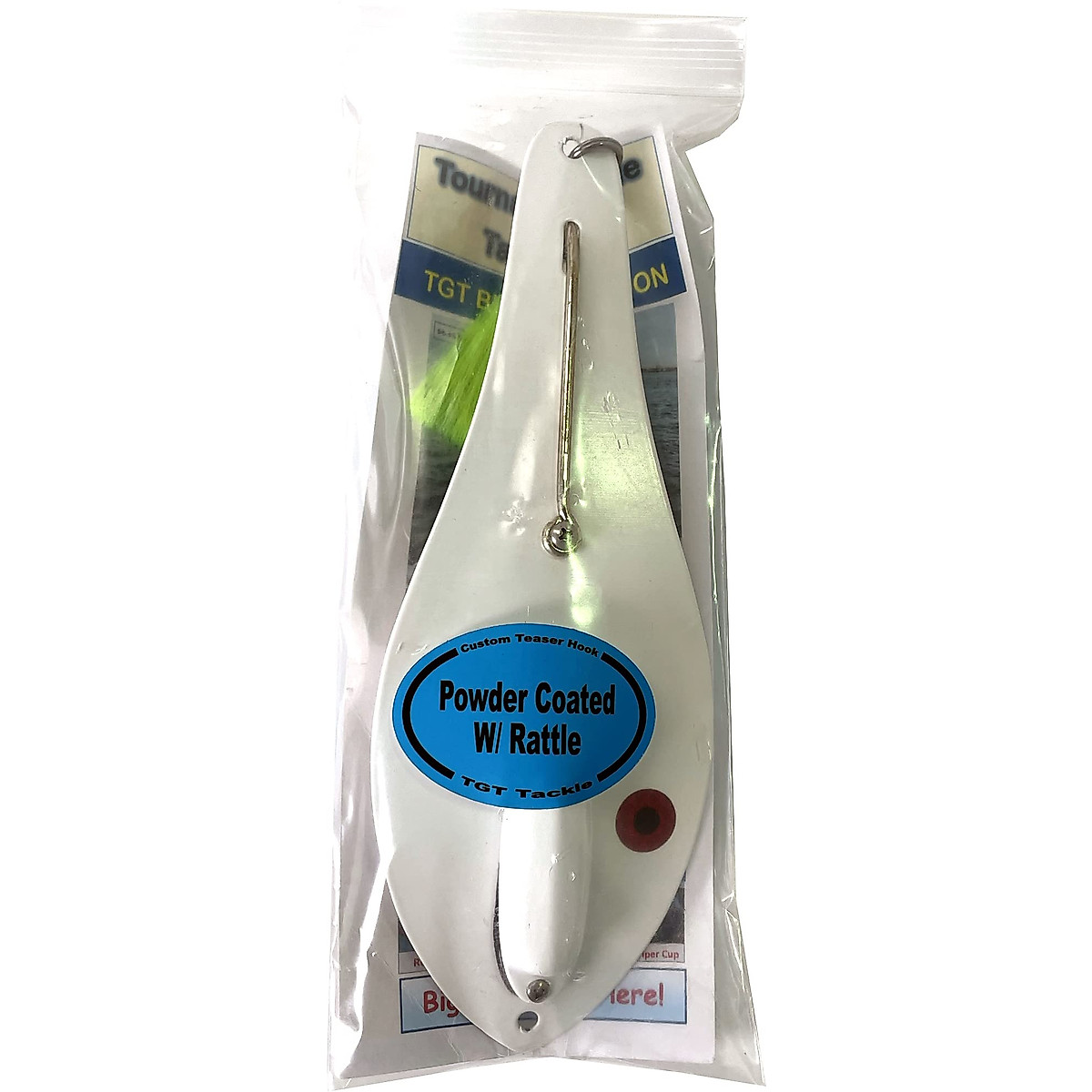 Tournament Grade Tackle - TGT 10.5 Inch Rattling Bunker Spoon (White/White)