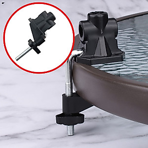 Metal Desk Clamp CHENJIN Metal Desk Lamp Mount Stand Table Mounting Clamp Swing Arm Drafting Light Clamp Holder Desk Lamp Bracket Clip, Black