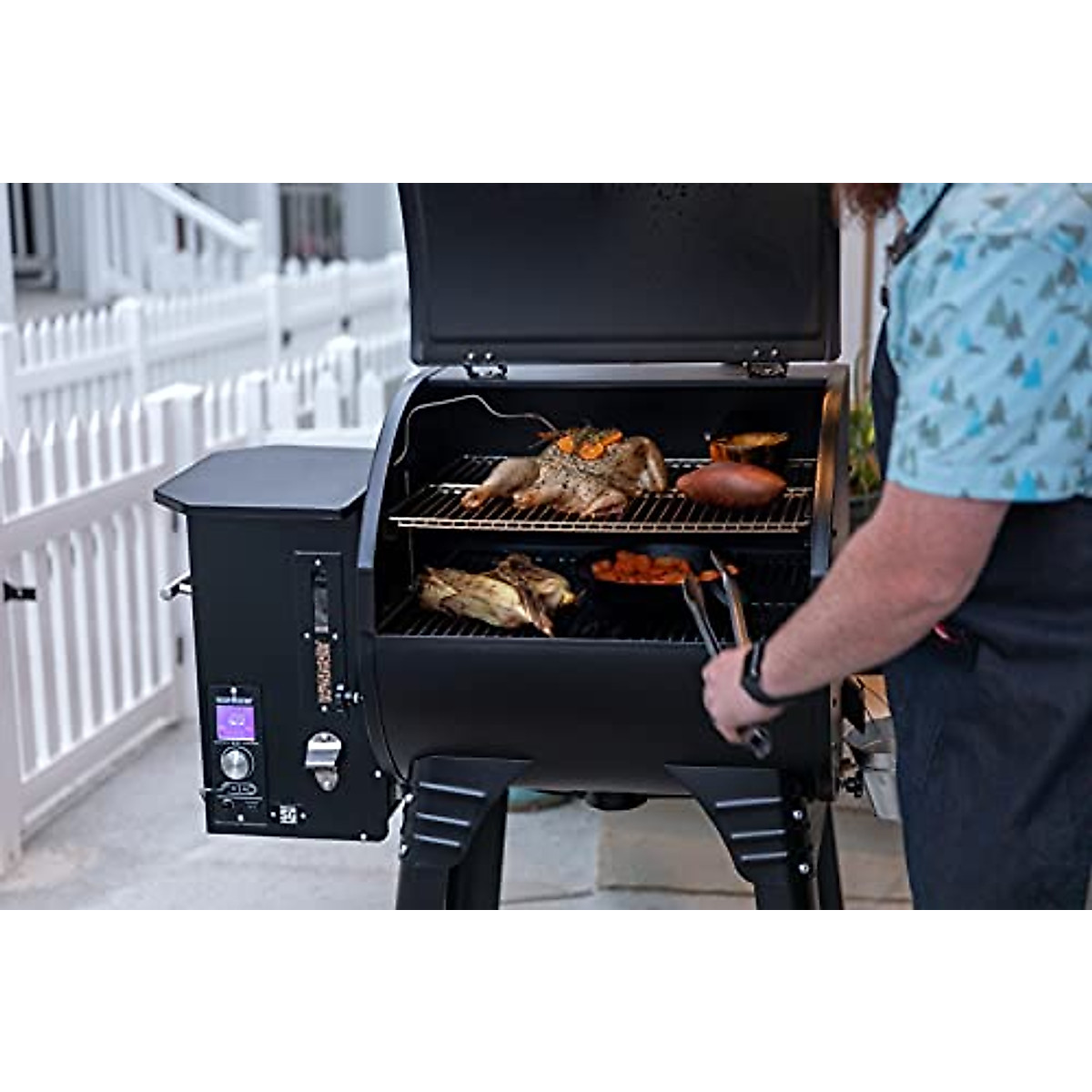 24 in. WIFI SmokePro SG Pellet Grill & Smoker - WIFI & Bluetooth Connectivity (Bronze)