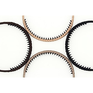 JOBAND 4pcs Hairbands for Women, Non-Slip Zig Zag Headbands, Adjustable Teeth Comb Hair Hoop, Daily Use, Yoga, Spa, Parties, Resin Cotton Blend