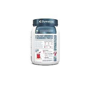 Dymatize ISO100 Hydrolyzed Protein Powder, 100% Whey Isolate , 25g of Protein, 5.5g BCAAs, Gluten Free, Fast Absorbing, Easy Digesting, Gourmet Vanilla, 20 Servings