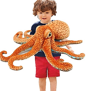 Octopus Stuffed Animal-Octopus Toy -Children's Pillow 19.6 inches Marine Animals Toy Gifts for Kids