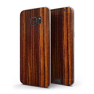 Design Skinz Design Skinz Bright Red Ebony Woodgrain Full-Body Wrap Decal Skin-Kit for The Galaxy S8 Plus