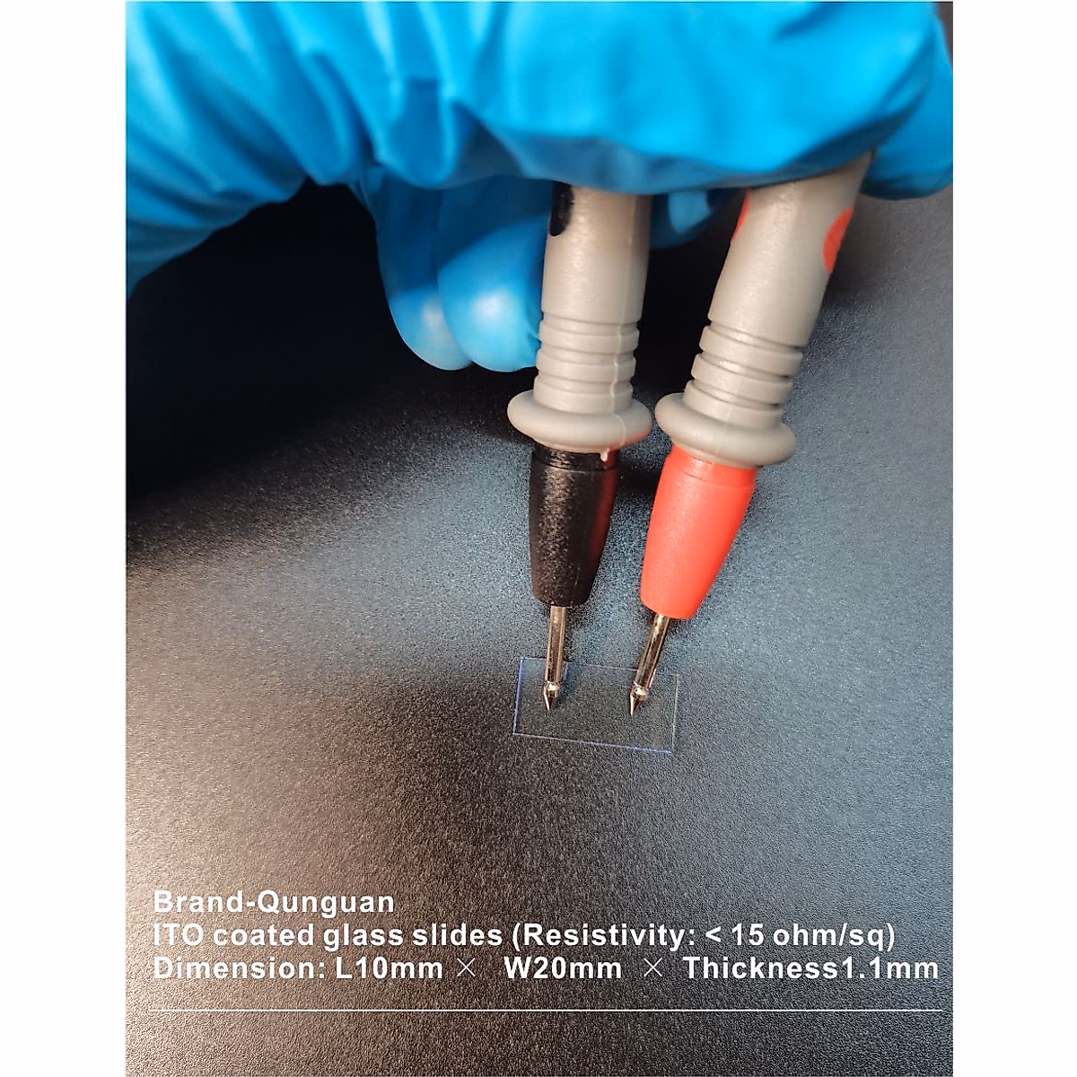 ITO Coated Conductive Glass 10mm×20mm Transparent Indium Tin Oxide Coating Conductive Glass for Lab R&D Use Sheet Resistance: ≤15ohm/sq (120 Pieces)