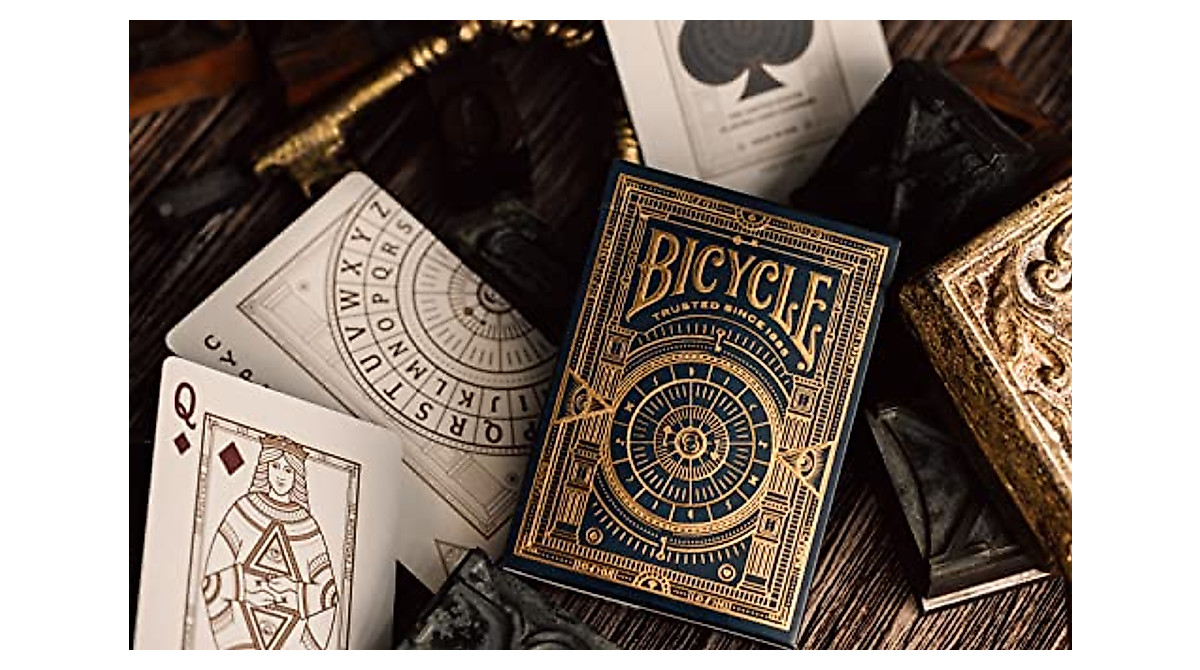 Bicycle Cypher Premium Black Playing Cards with Gold Foil
