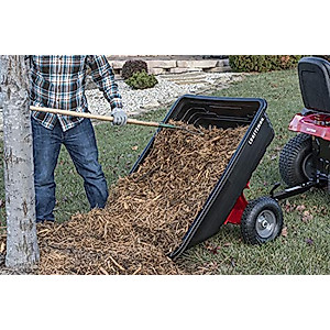 Craftsman CMXGZBF7124489 10-cu ft Poly Dump Cart, One Size, Red