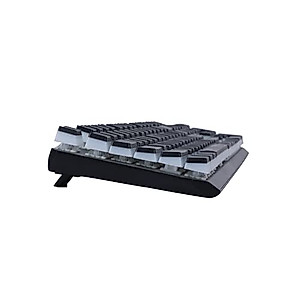 WANVISLIN Pudding Keycaps - Double Shot PBT Keycap Set with Translucent Layer, for Mechanical Keyboards, Full 104 Key Set -Black